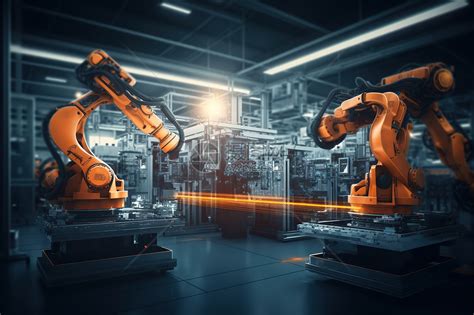 多个机械臂自主操作无人看守插画图片下载 正版图片402454414 摄图网