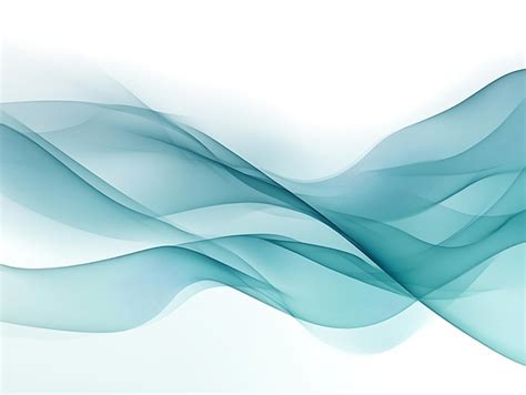 Abstract Fluid Blue Wave Design With Soft Gradients And Smooth Curves Creating A Calm Minimalist