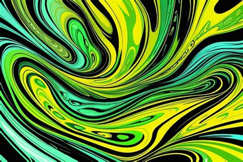 Premium Ai Image Light Green Yellow Vector Texture With Wry Lines Abstract Illustration With