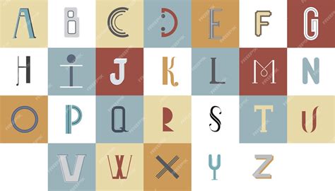 영어 알파벳 타이포그래피 일러스트 무료 벡터