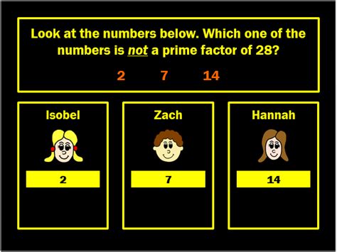 Prime Factors Powerpoint Game By Arithmetickx Teaching Resources