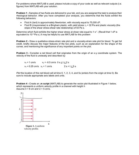 Solved For Problems Where Matlab Is Used Please Include A