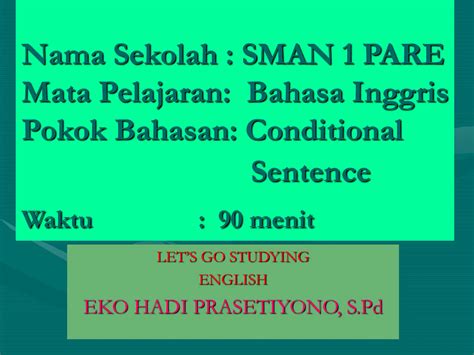 Conditional Sentences1 Ppt
