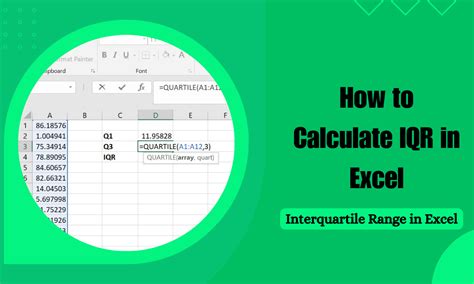 How To Calculate IQR In Excel Interquartile Range In Excel Earn And Excel