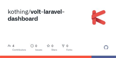Github Kothingvolt Laravel Dashboard