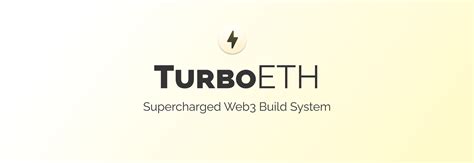 Github Turbo Eth Turbo ⚡ A Turborepo Gitmodule Monorepo For Rapid Development
