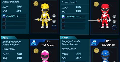 Red And White Sentai Power Rangers Dash Rangers Game Statistic