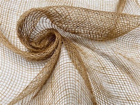 Hessian Scrim Netting Jute Fabric Sacking Material Fine Natural Burlap Raffia
