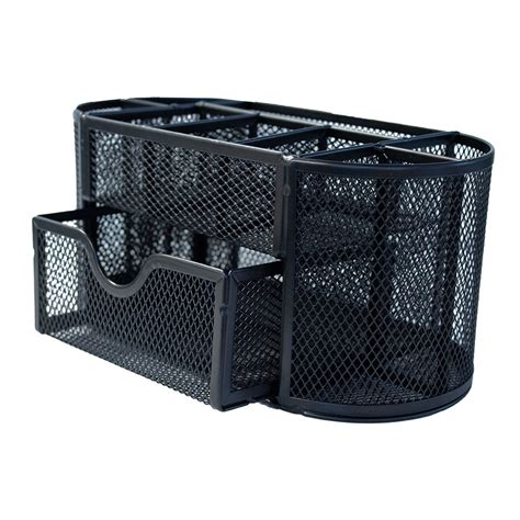 Органайзер за бюро 9 отд метален черен Барин България