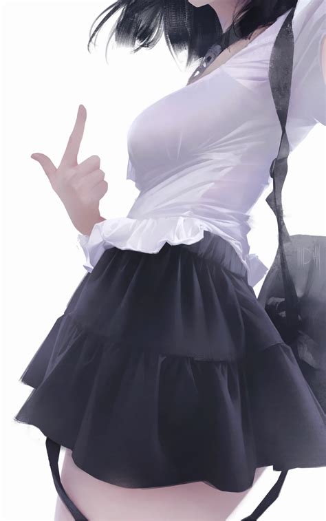 Wallpaper Illdian Digital Art Artwork Illustration Women Skirt Simple Background Dark