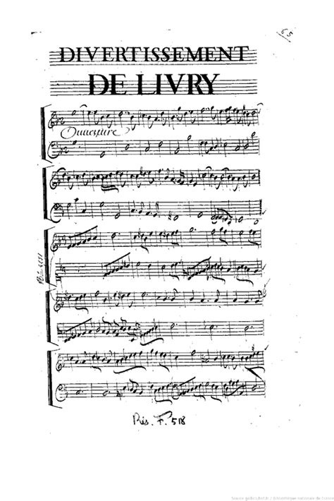 Divertissement De Livry Collasse Pascal Imslp