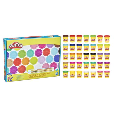 Play Doh Colors Of Creativity 35 Pack Bundle Of Non Toxic Modeling