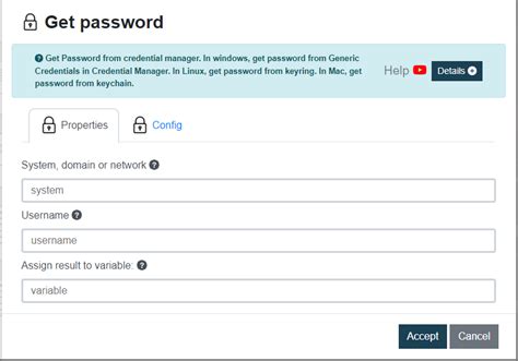 Obtener Contraseña Rocketbot Docs
