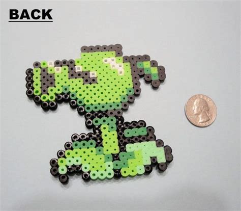 Plants Vs Zombies Green Pea Shooter Perler Bead Sprite Bead Sprite