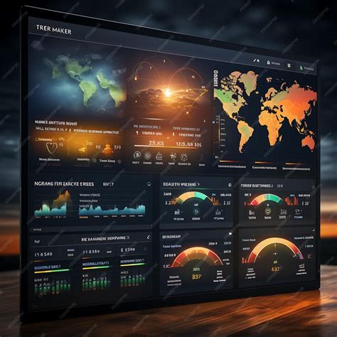 Premium Photo Web Dashboard Market Heatmap Dashboard With Market