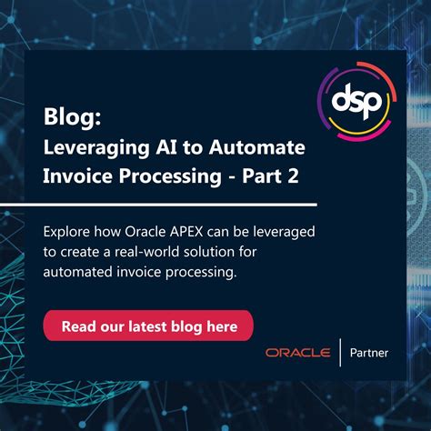 Dsp On Linkedin Invoiceprocessing Ai Oracle Oracleapex Orclapex