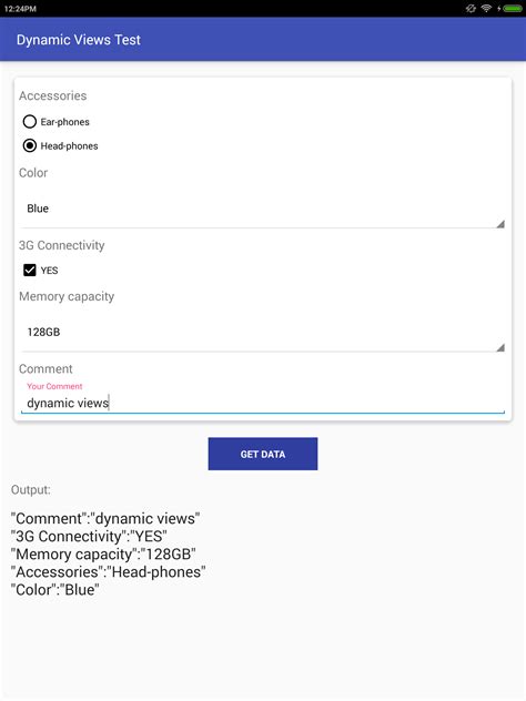 how to get data from dynamically created views android mobikul