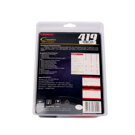 Launch CReader OBDII EOBD Auto Diagnostic Scan Tool