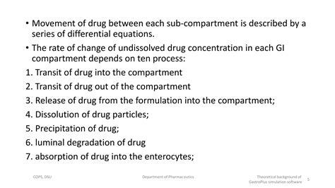 Theoretical Background On Gastroplus Simulation Software Pptx