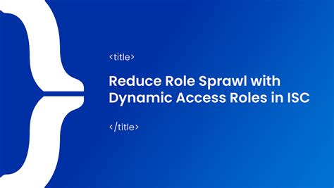 Reduce Role Sprawl With Dynamic Access Roles In Isc Community Blog Sailpoint Developer Community