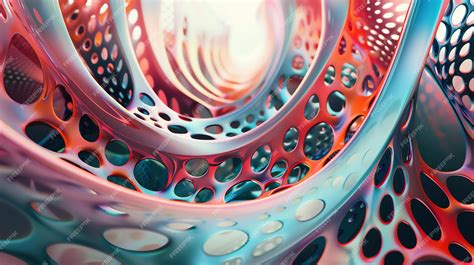 Premium Photo Abstract 3d Rendering Of A Colorful Organic Structure Resembling A Coral Reef Or