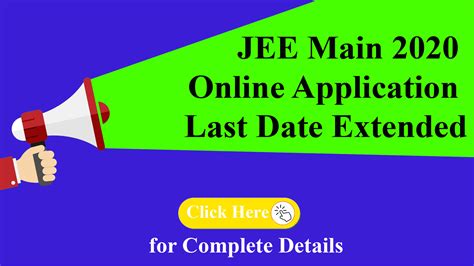JEE Main Online Application Last Date Extended Career Point Blog