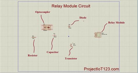 Relay Module Simulation In Proteus Projectiot123 Esp32raspberry Pi