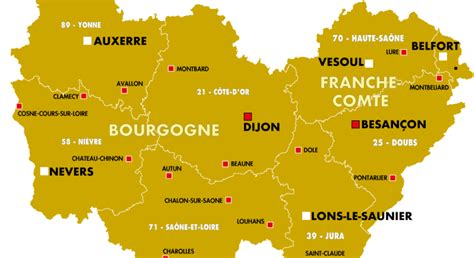 Code Postal Bourgogne Franche Comté