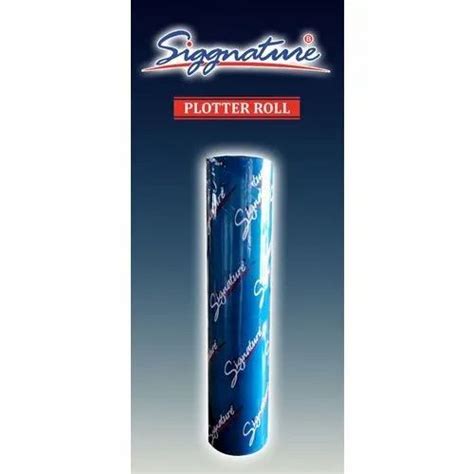 Siggnature Blue Printed Plotter Paper Roll GSM Less Than 80 GSM At 500 Roll In Howrah