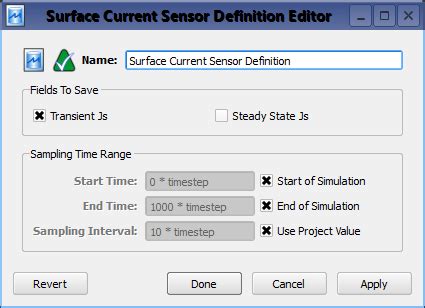 Surface Current Sensor Definition XFdtd Remcom Support