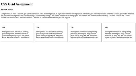 Css Grid Assignment