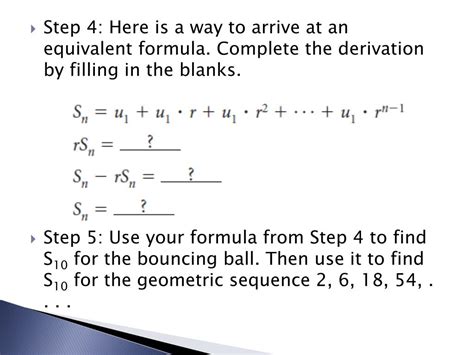 Ppt Partial Sums For Geometric Series Powerpoint Presentation Free Download Id 841892