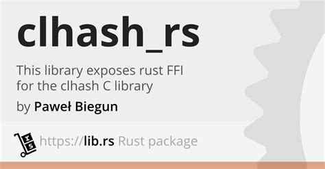 Clhashrs — Rust 库 Librs • Rust 包仓库