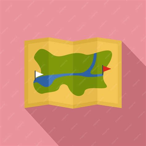 Premium Vector Route Map Icon Flat Illustration Of Route Map Vector Icon For Web Design