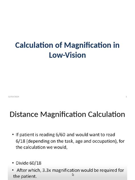 Calculation Of Magnification Pdf Calculation Of Magnification Pdf