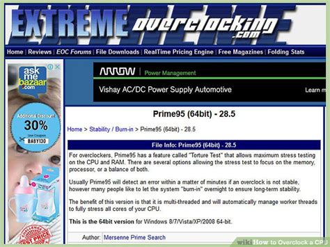 How To Overclock A CPU With Pictures WikiHow