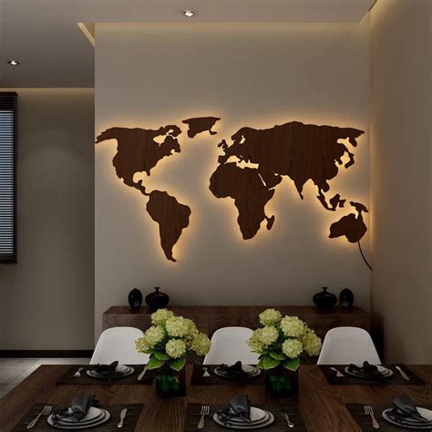 World Map Backlit Ifur
