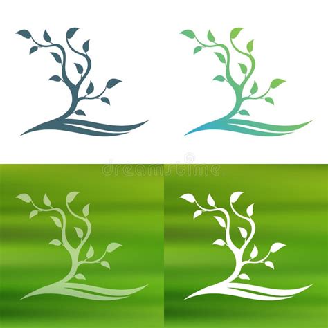 Abstract Tree Concept Logo Stock Illustration Illustration Of Plant Outline 120711816