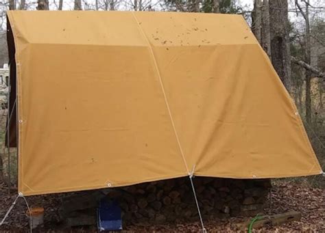 2 Pack 10 X 12 Canvas Tarp Tan