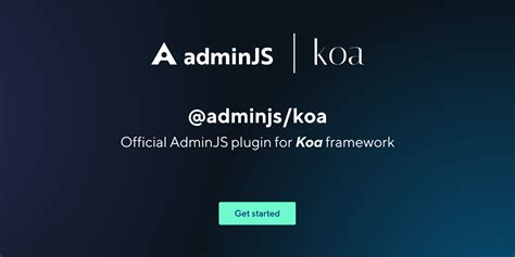 Github Softwarebrothers Adminjs Koa Koa Plugin For Adminbro