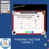 Boom Cards Finding Factor Pairs 2 By Mandm Creations Tpt