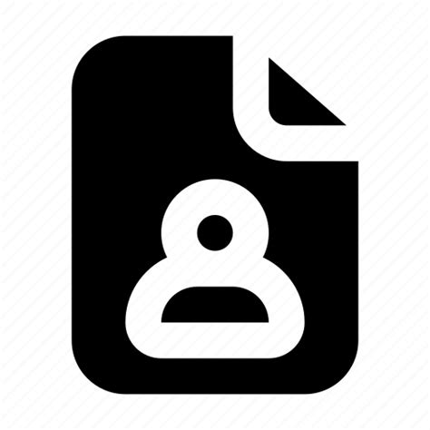 Fileuser Contact Document Profile Icon Download On Iconfinder