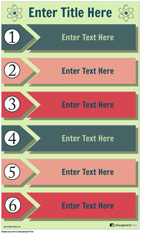 Colorful Pointers Based Science Infographic Template