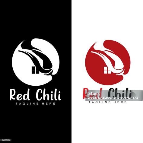 레드 칠리 로고 핫 칠리 페퍼스 벡터 칠리 가든 하우스 일러스트 레이 션 회사 제품 브랜드 일러스트 레이 션 건강한 생활방식에 대한 스톡 벡터 아트 및 기타 이미지 Istock