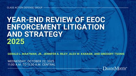 Eeoc Litigation Class Action Defense