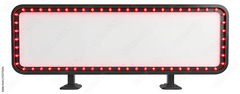 A Blank Marquee Sign Bordered By Vibrant Red Carnival Lights A Ready