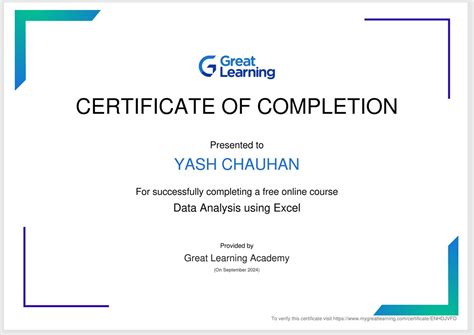 Yash Chauhan On Linkedin Dataanalysis Excel Greatlearning