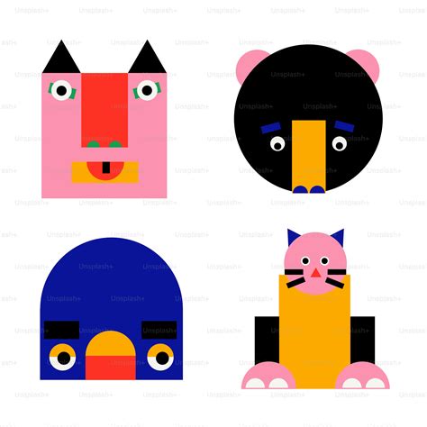 다양한 모양과 크기의 고양이 그룹 벡터 Unsplash의 마리 이미지