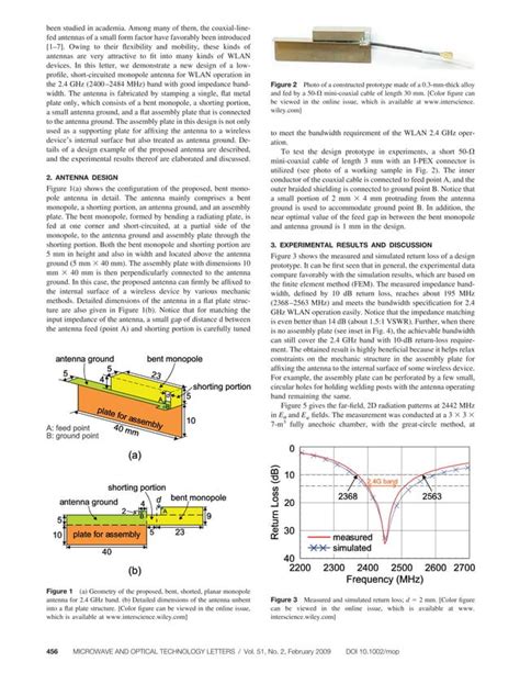 A Bent Shorted Planar Monopole Antenna For 24 Ghz Wlan Applications Pdf