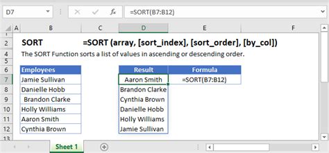 SORT Function Examples Excel Google Sheets Automate Excel